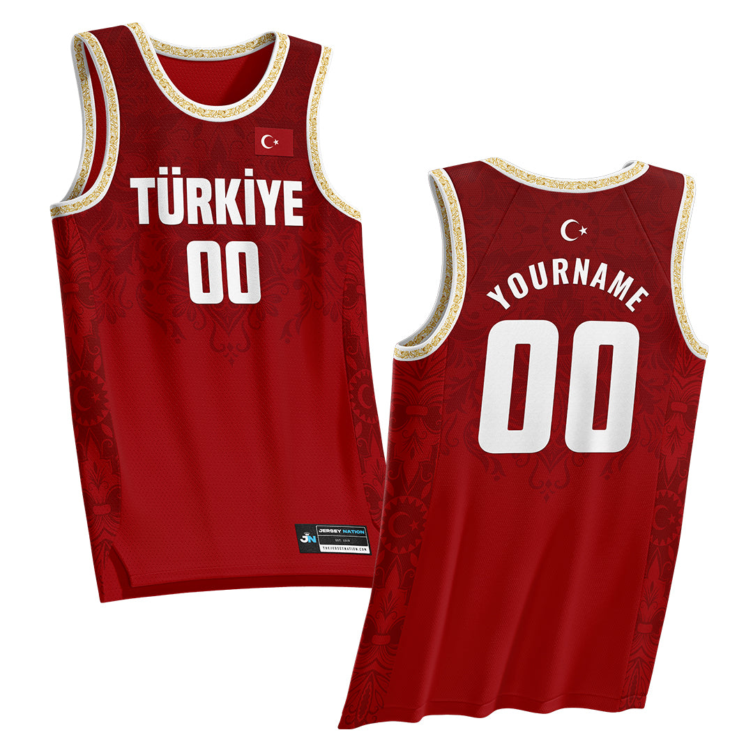Türkiye Heritage Custom Basketball Jersey – The Jersey Nation