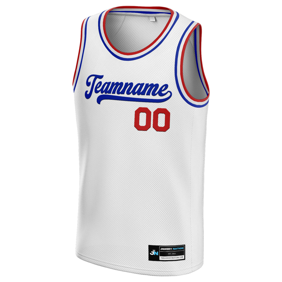 White Blue-Red Custom Basketball Jersey – The Jersey Nation